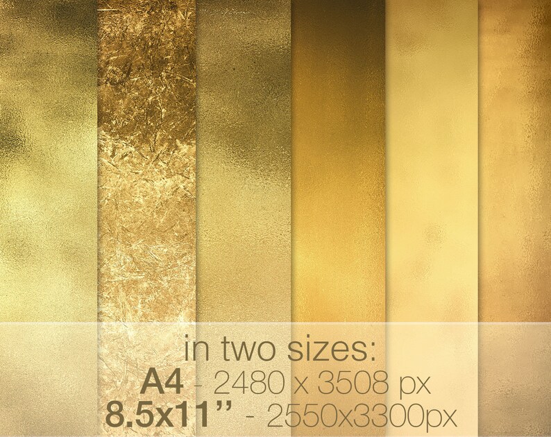 Paquete de papel digital dorado textura de papel dorado - Etsy España