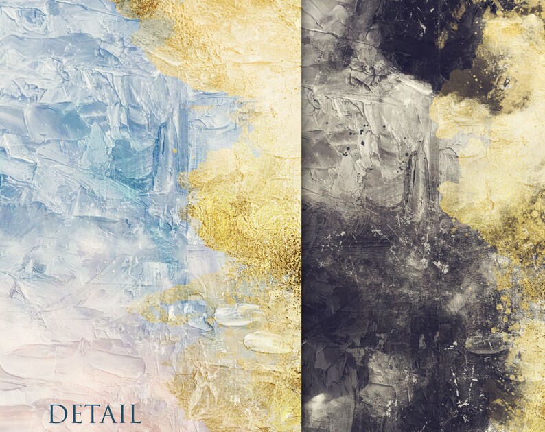 12 Digital Imitation of Oil Painted Sky Textures, Backgrounds, Instant ...