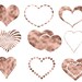 38 PNG Digital Gold and Rose Gold Hearts Love Clip Art - Etsy
