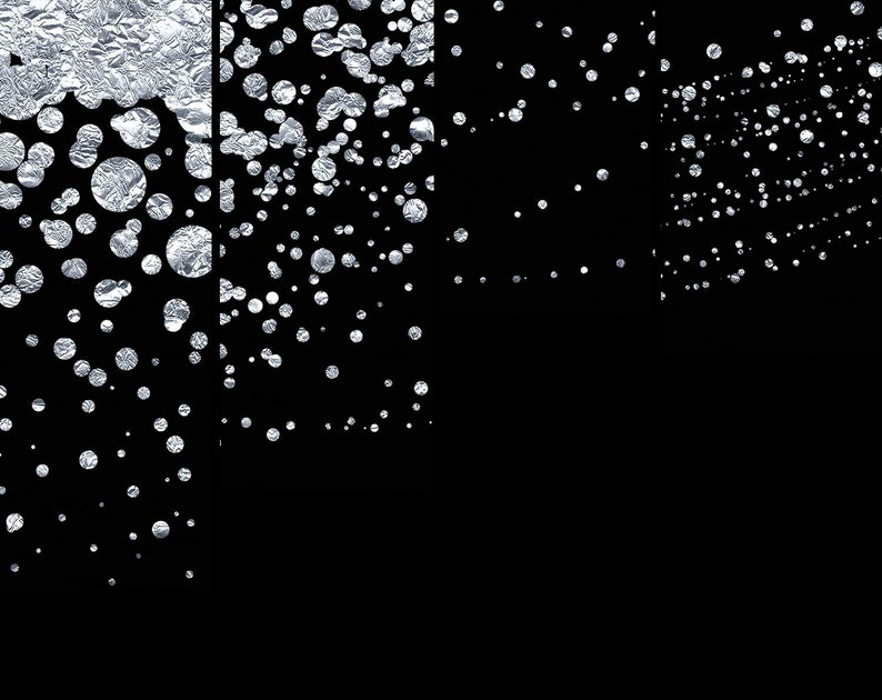 16 Silver Foil borders Overlay Digital pack Instant | Etsy