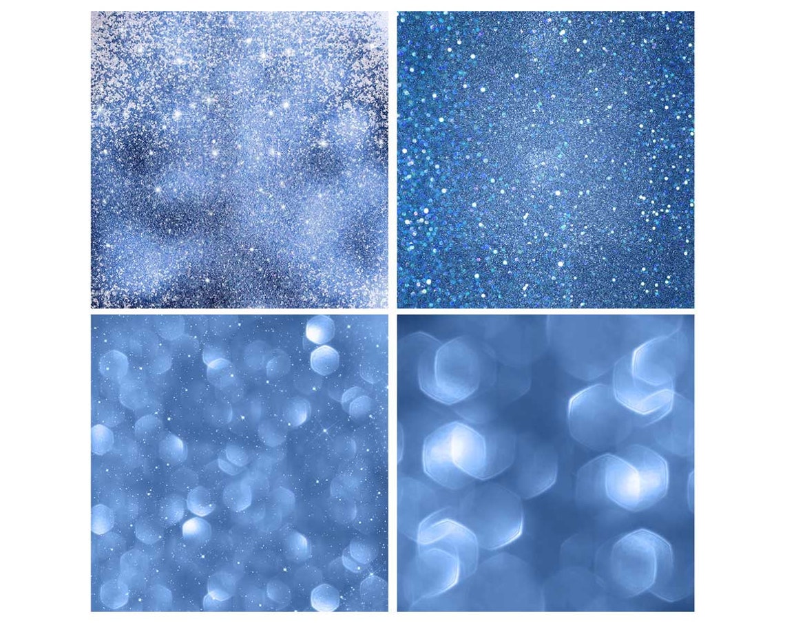 12 Winter Blue Digital Paper, Abstract Background, Digital Textures ...