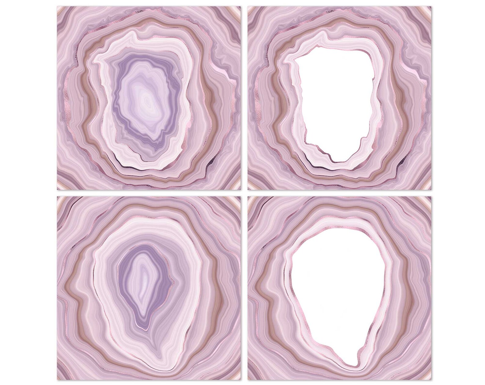 10 Digital Agate Papers With Rose Gold Veins Blush Pink Agate | Etsy