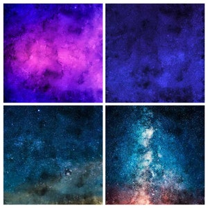 12 Night Sky Watercolor Backgrounds, Instant Download, Digital Files ...