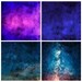 12 Night Sky Watercolor Backgrounds, Instant Download, Digital Files ...