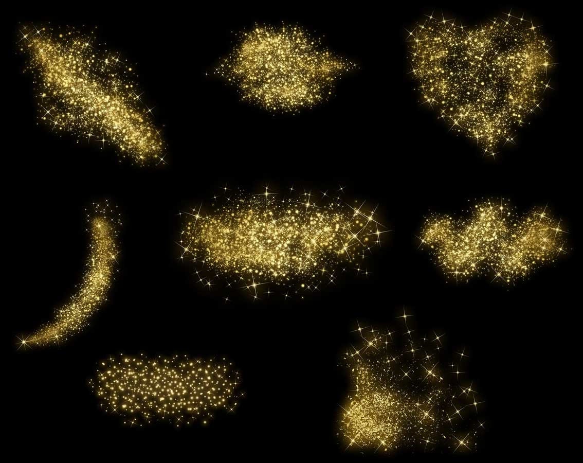 Gold Pixie Dust Background