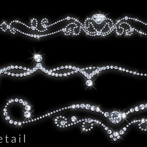 16 PNG Diamond Text Dividers, Clipart, Gemstone Design Elements ...