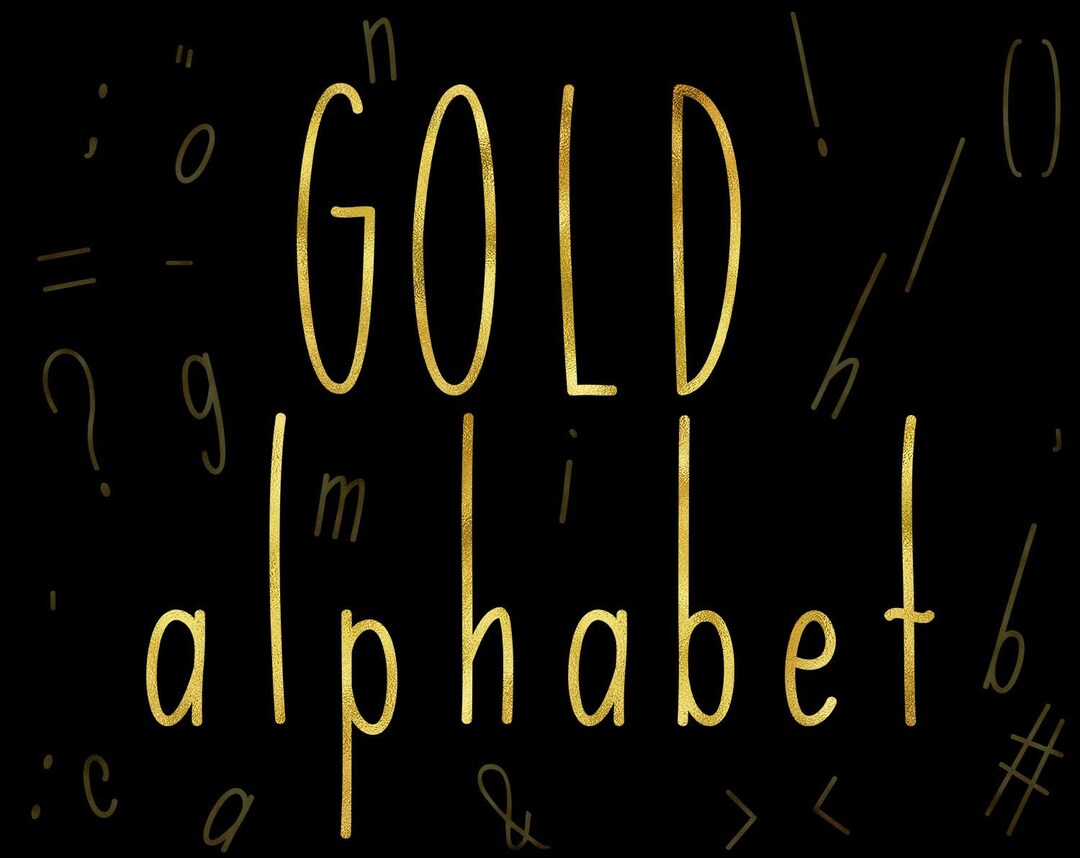Clip-art Gold Letters, PNG Gold Alphabet, Golden Digital Letters, Gold ...