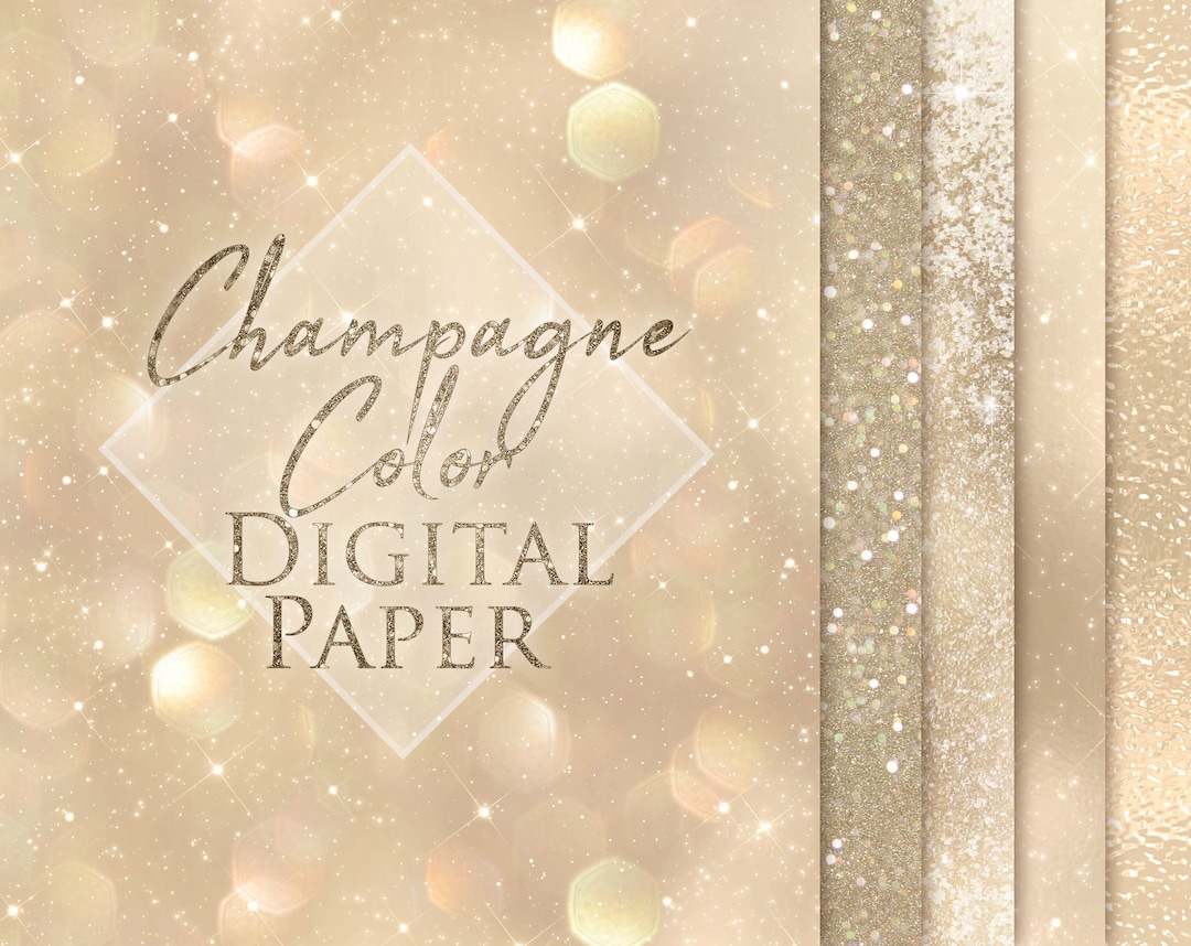 12 Champagne Color Digital Paper, Abstract Background, Sweet Textures ...