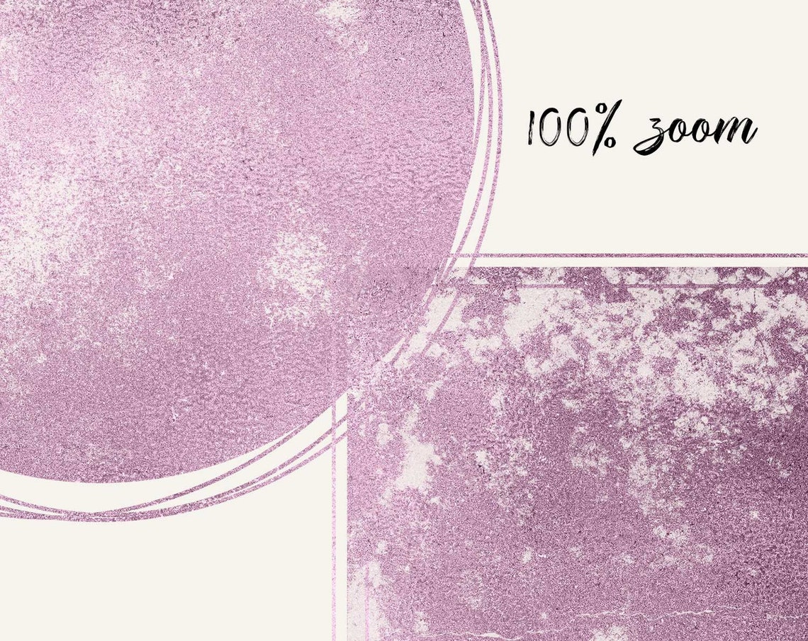 16 Digital Shapes Clipart With Grunge Effect, Lavender Color Circles ...