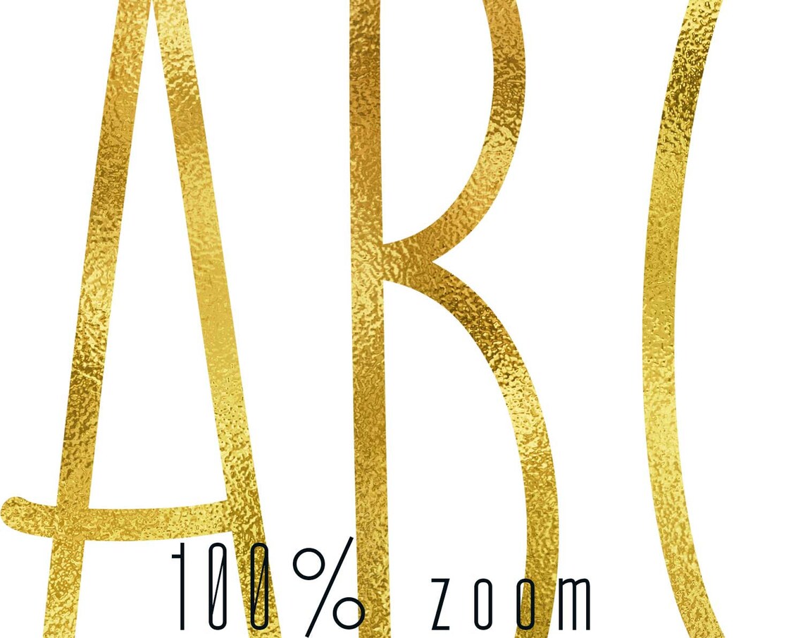 Clip-art Gold Letters PNG Gold Alphabet Golden Digital - Etsy