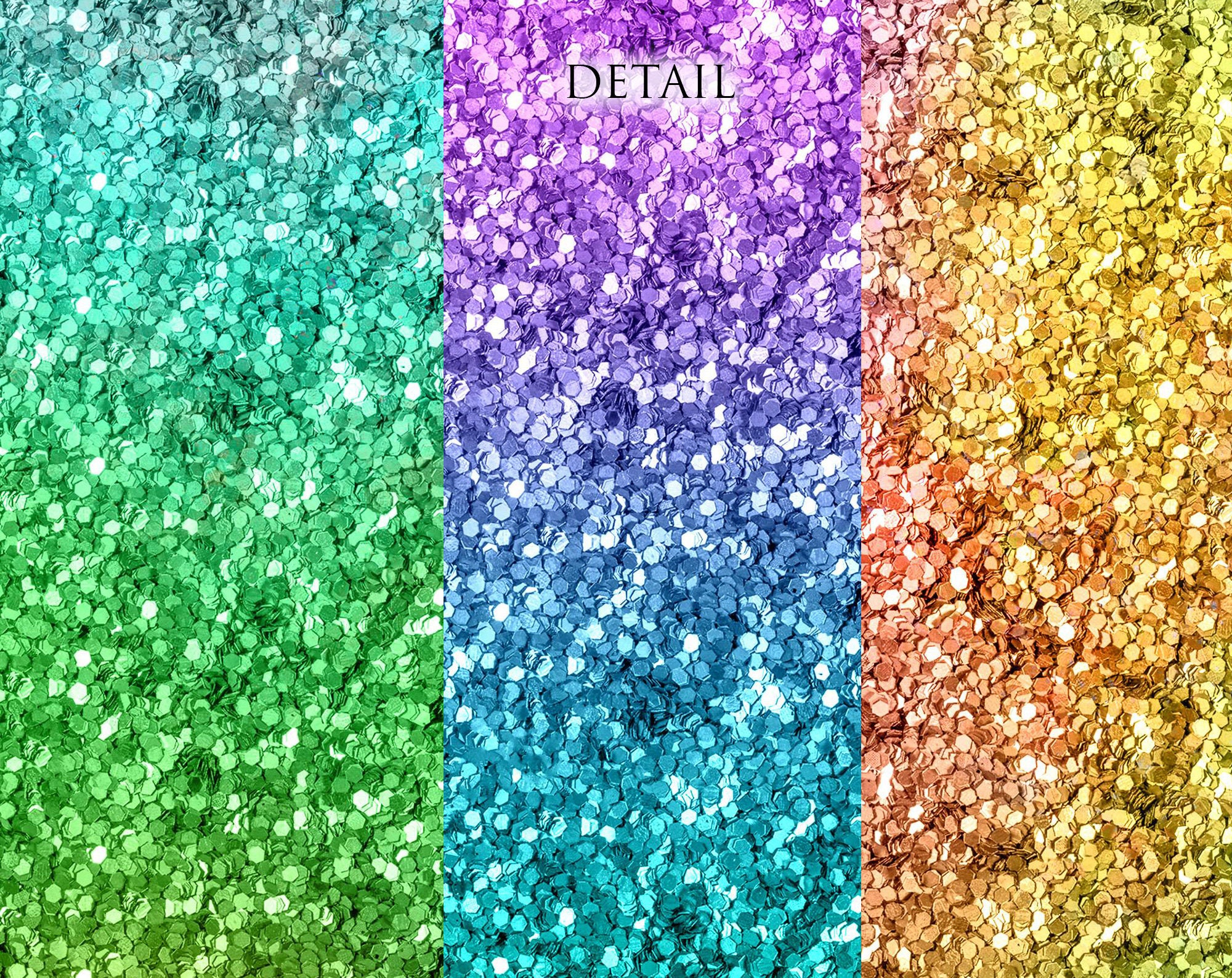 18 Ombre Glitter Digital Paper Digital Rainbow Glitter | Etsy