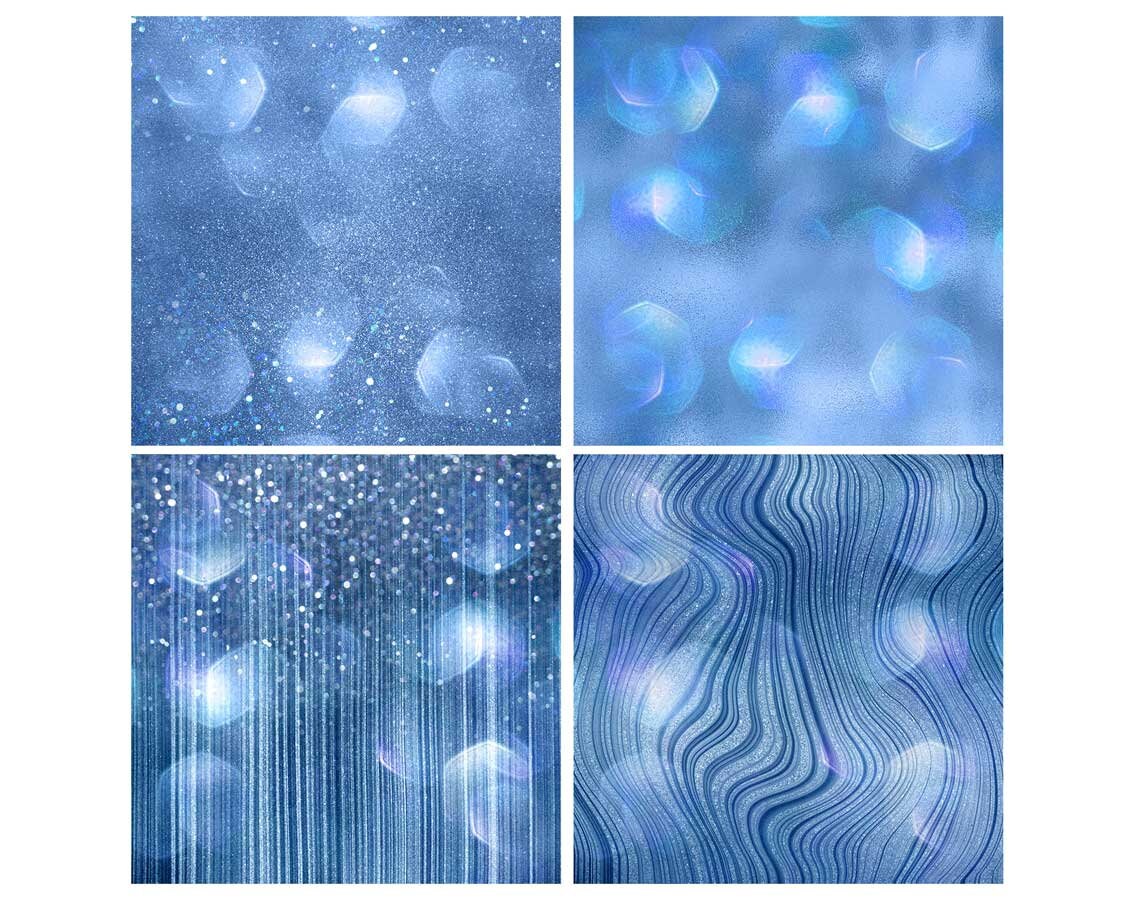 12 Winter Blue Digital Paper Abstract Background Digital | Etsy