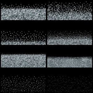 16 Silver Glitter Borders, Border Overlays, Digital Files, Instant ...