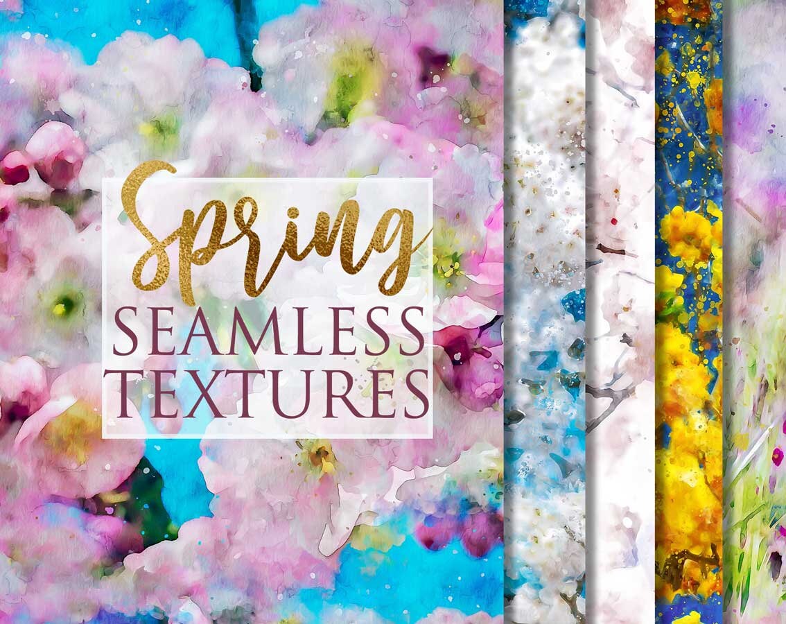 12 JPG Digital Seamless Watercolor Textures Seamless | Etsy