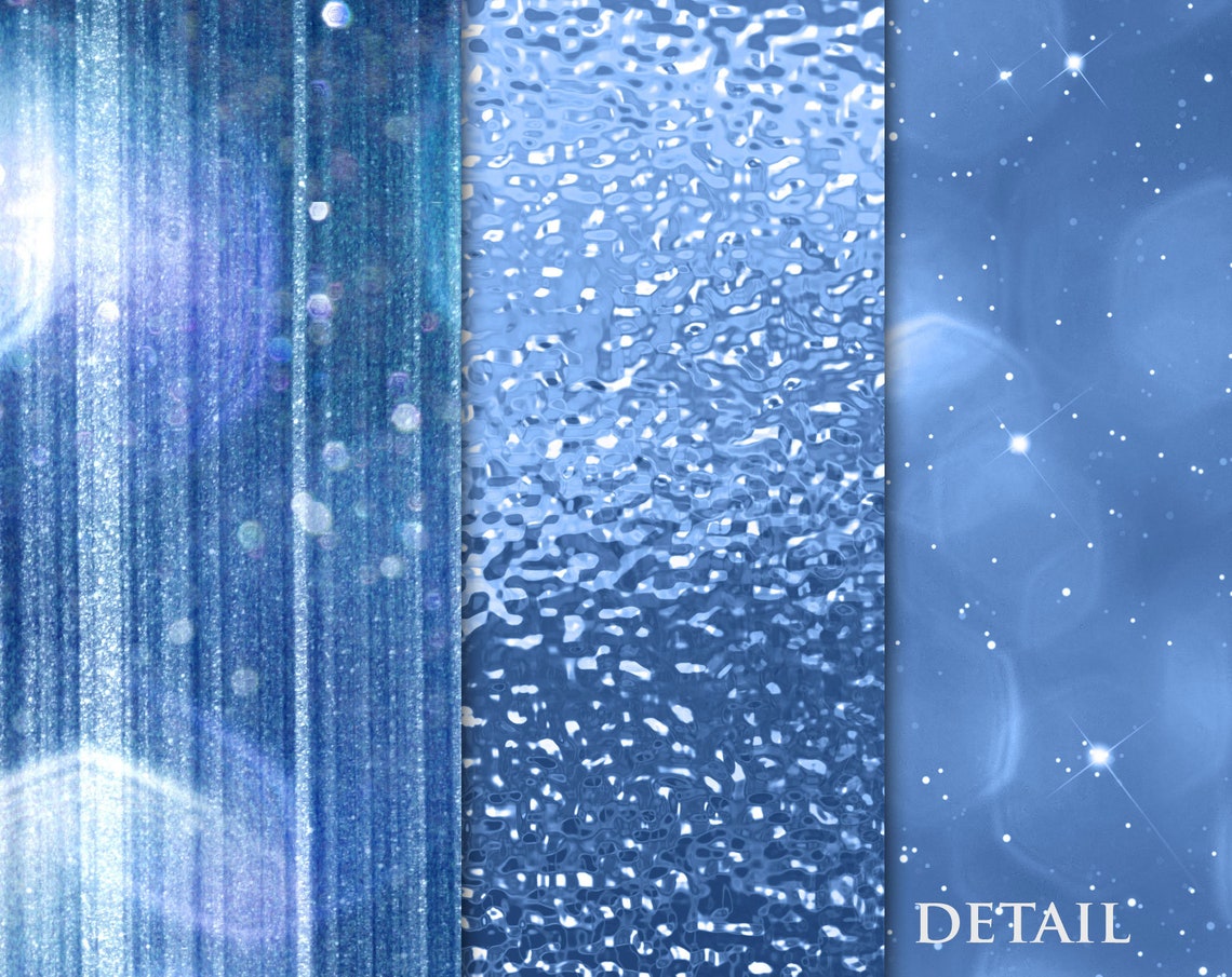 12 Winter Blue Digital Paper, Abstract Background, Digital Textures ...
