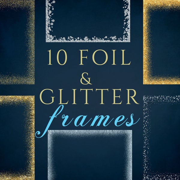 Gold Glitter Clipart - Etsy