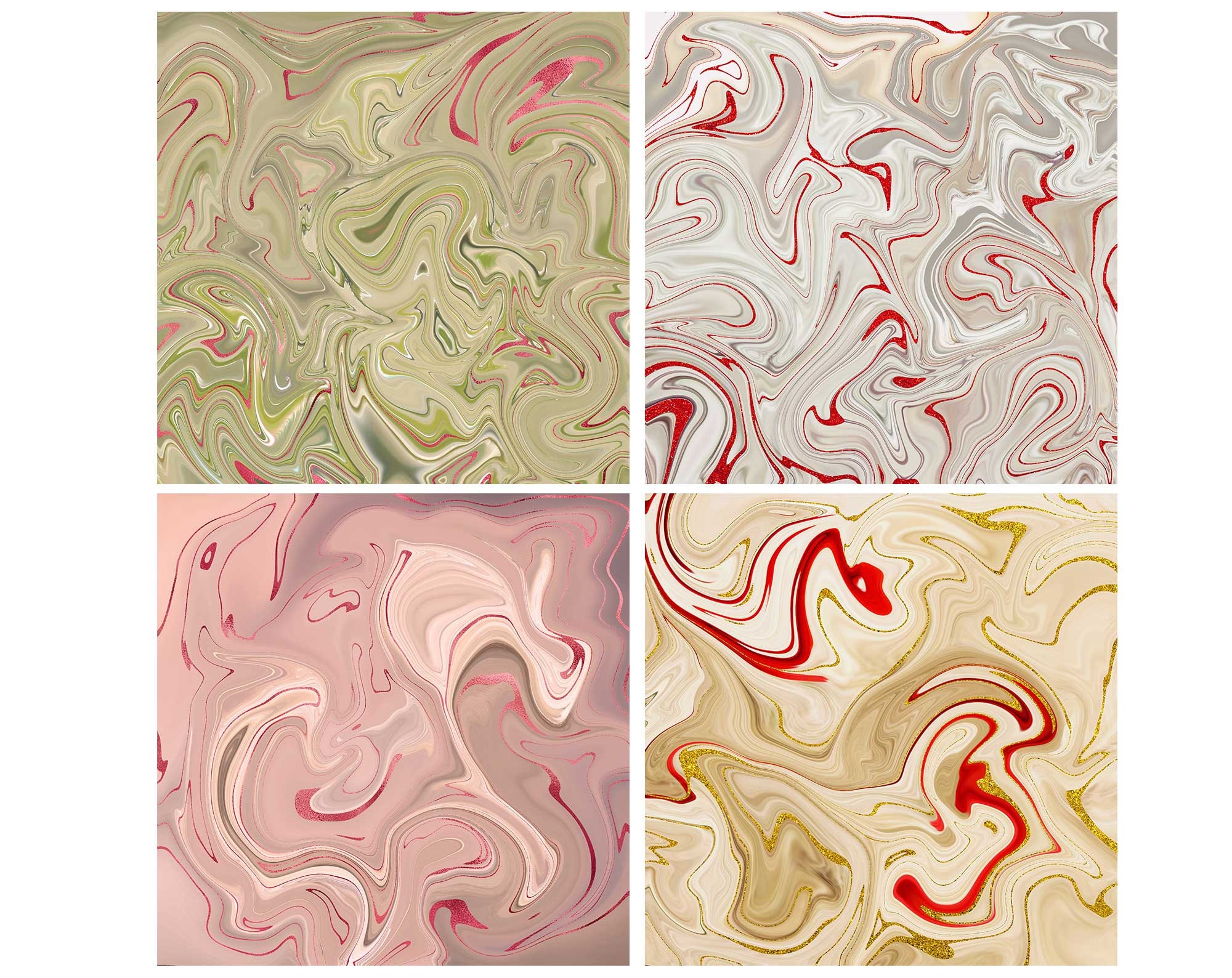 12 Digital Abstract Swirl Papers Abstract Background Pastel | Etsy