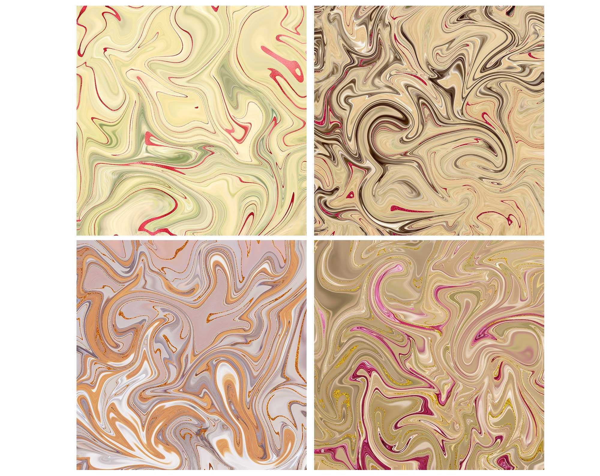 12 Digital Abstract Swirl Papers Abstract Background Pastel | Etsy