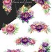 16 PNG, Pink & Purple Peonies Bouquet Clipart, Watercolor Peonies PNG ...