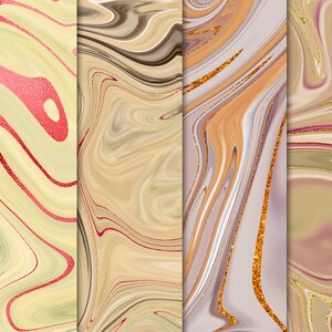 12 Digital Abstract Swirl Papers, Abstract Background, Pastel Textures ...