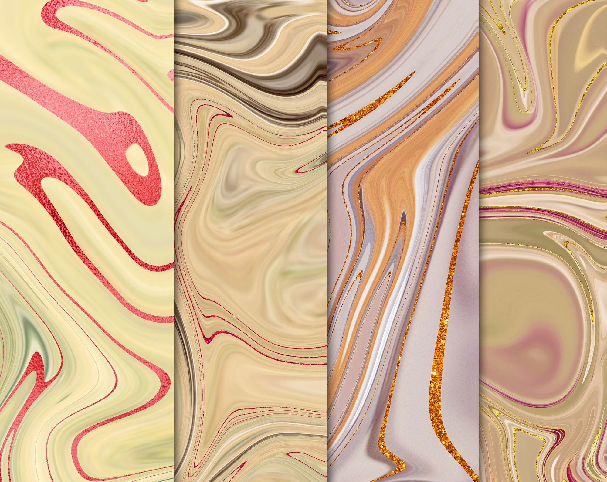 12 Digital Abstract Swirl Papers Abstract Background Pastel - Etsy