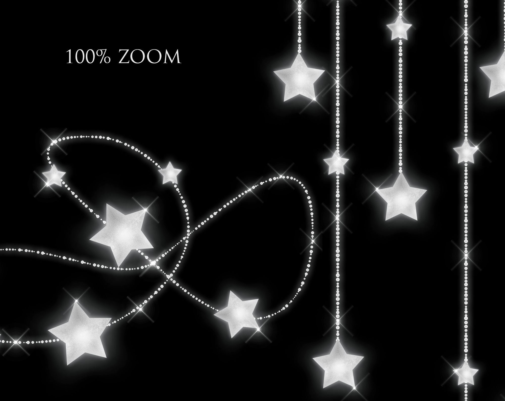 16 PNG Digital Silver Glowing Stars Instant Download Design - Etsy
