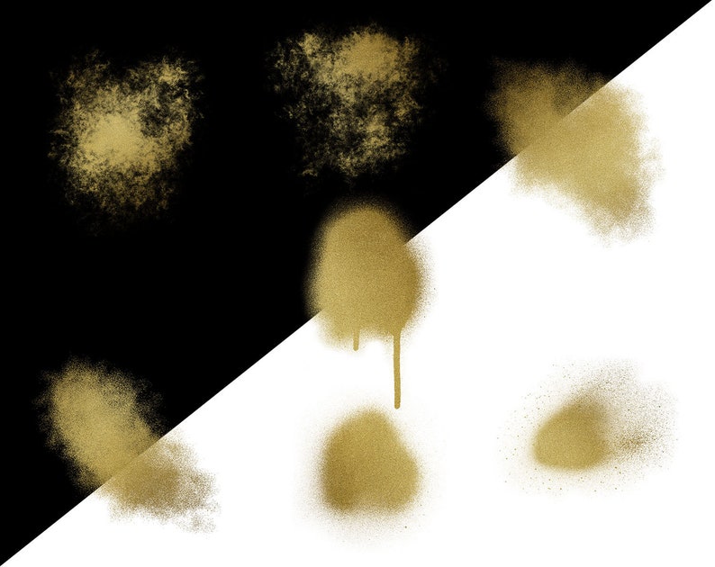 14 Golden Dust Overlays Digital Pack Instant Download Gold | Etsy