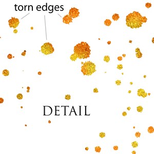 16 PNG Digital Yellow Paint Splatters, Yellow Orange Glitter Splatters ...