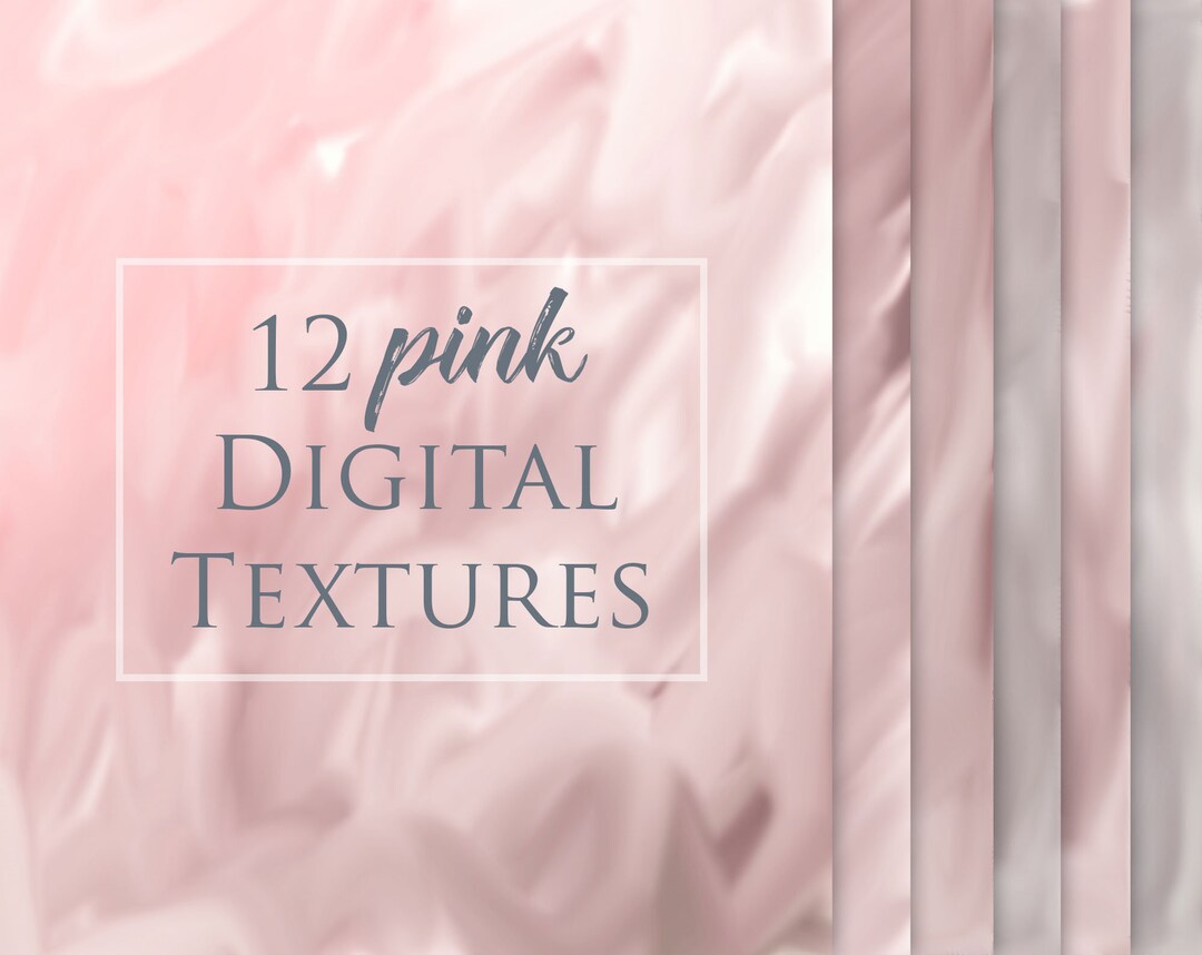 12 Pink Digital Papers, Abstract Background, Blush Texture, Download ...