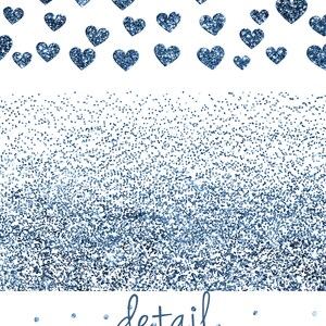 16 Blue Glitter Borders, Border Overlays, Digital Files, Instant ...