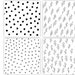 12 Digital Papers, Seamless Black & White Floral Textures, Digital ...