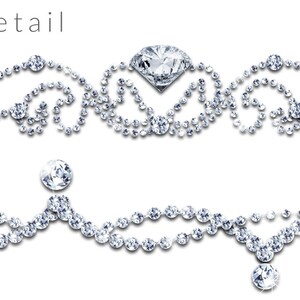 16 PNG Diamond Text Dividers, Clipart, Gemstone Design Elements ...