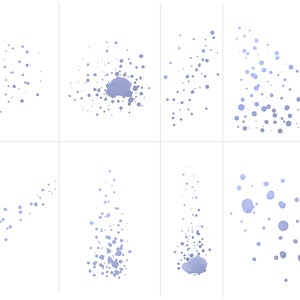 36 PNG Digital Paint Splatters, Blue and Pink Paint Splatters, Clip Art ...