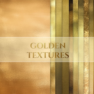 Golden Digital Paper Pack, Gold Paper Texture, Golden Background - Etsy