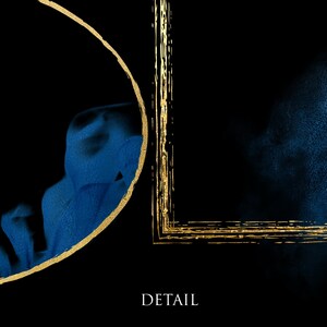 12 PNG Navy Blue Gold Frames, Gold and Blue Design Elements, Digital ...