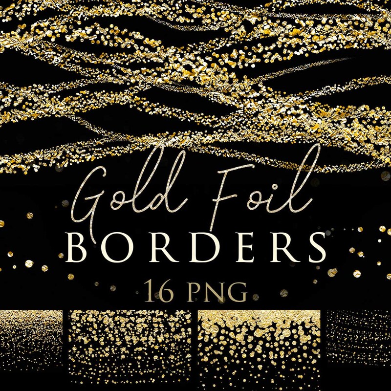 Gold Foil Digital - Etsy