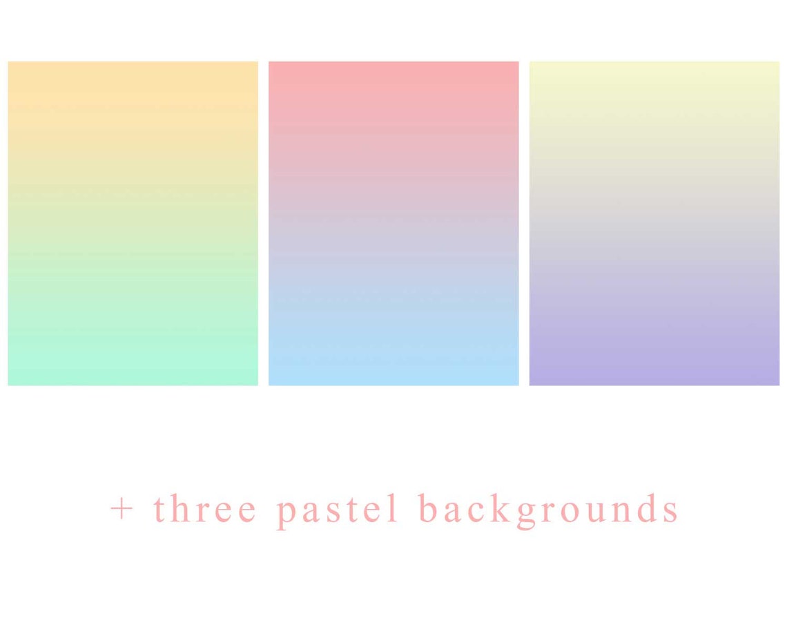 28 Pastel Baby Colors Brush Strokes and Splashes, Digital Files ...