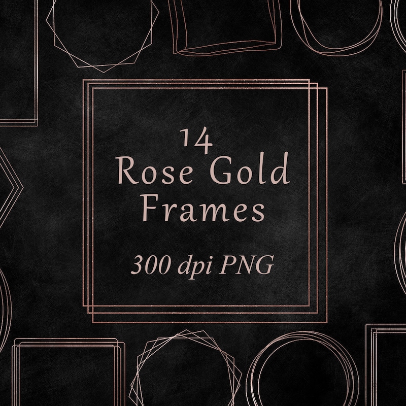 Rose Gold Frame - Etsy