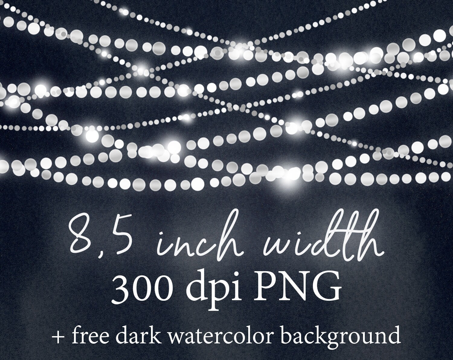 14 Digital String Lights overlay Party lights Sparkling | Etsy