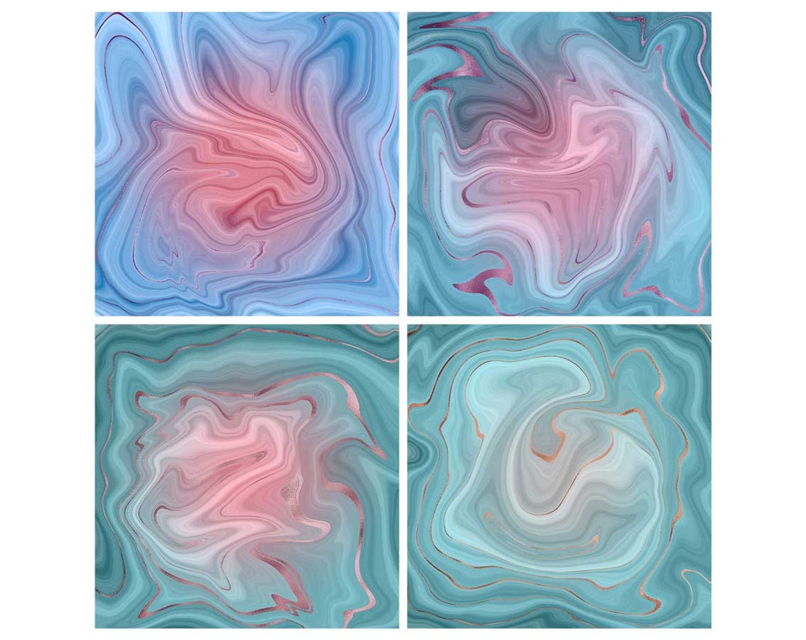 12 Digital Abstract Swirl Papers Abstract Background Ombre | Etsy