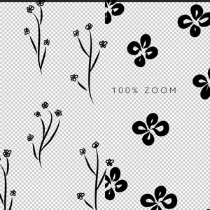 12 Digital Papers, Seamless Black & White Floral Textures, Digital ...