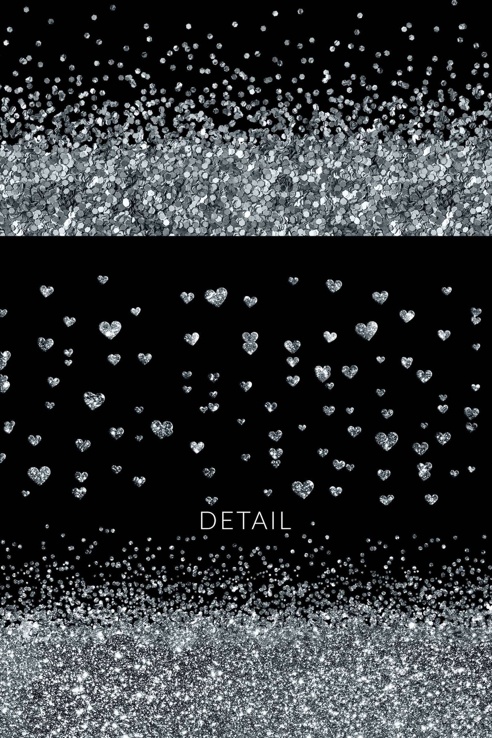 16 Silver Glitter Borders Border Overlays Digital Files - Etsy