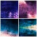 12 Night Sky Watercolor Backgrounds, Instant Download, Digital Files ...
