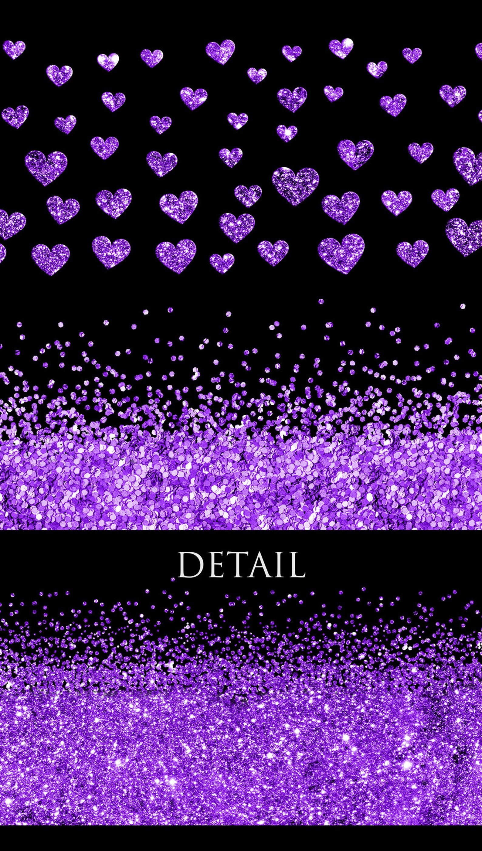16 Purple Glitter Borders, Border Overlays, Digital Files, Instant ...