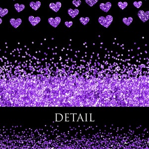 16 Purple Glitter Borders, Border Overlays, Digital Files, Instant ...