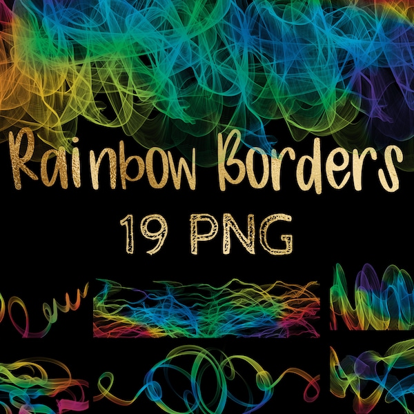 Rainbow Border - Etsy