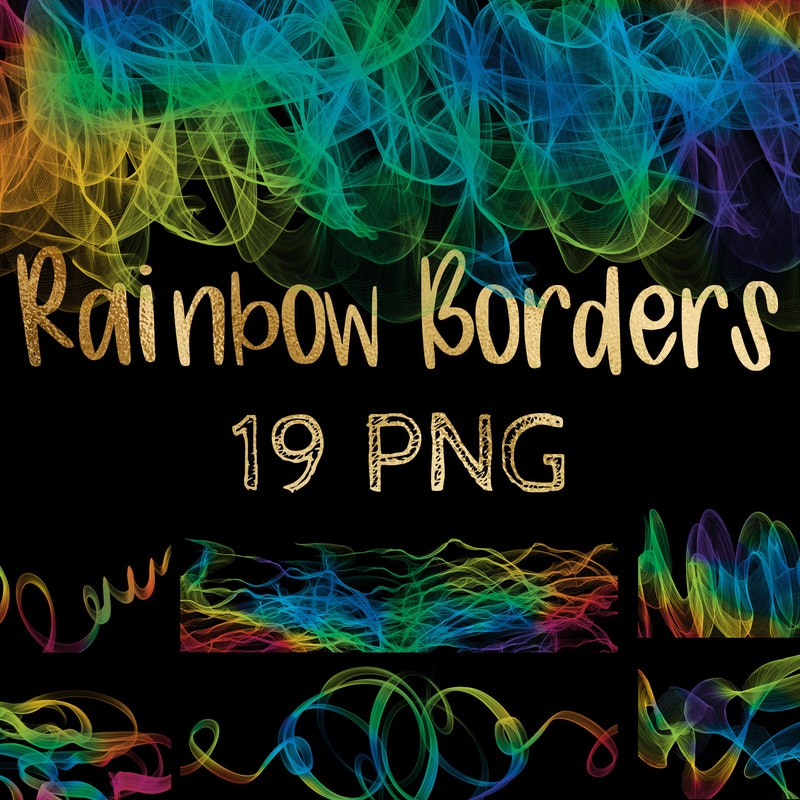 Rainbow Border - Etsy