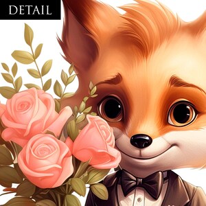 27 PNG Fox Character Clipart Bundle, Cute Dressed Fox, Cartoon Foxes ...