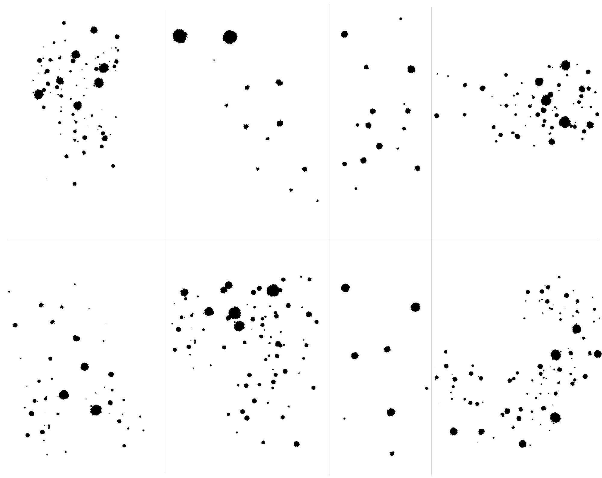 32 PNG Digital Paint Splatters, Black, Gold, Rose Gold and Silver ...