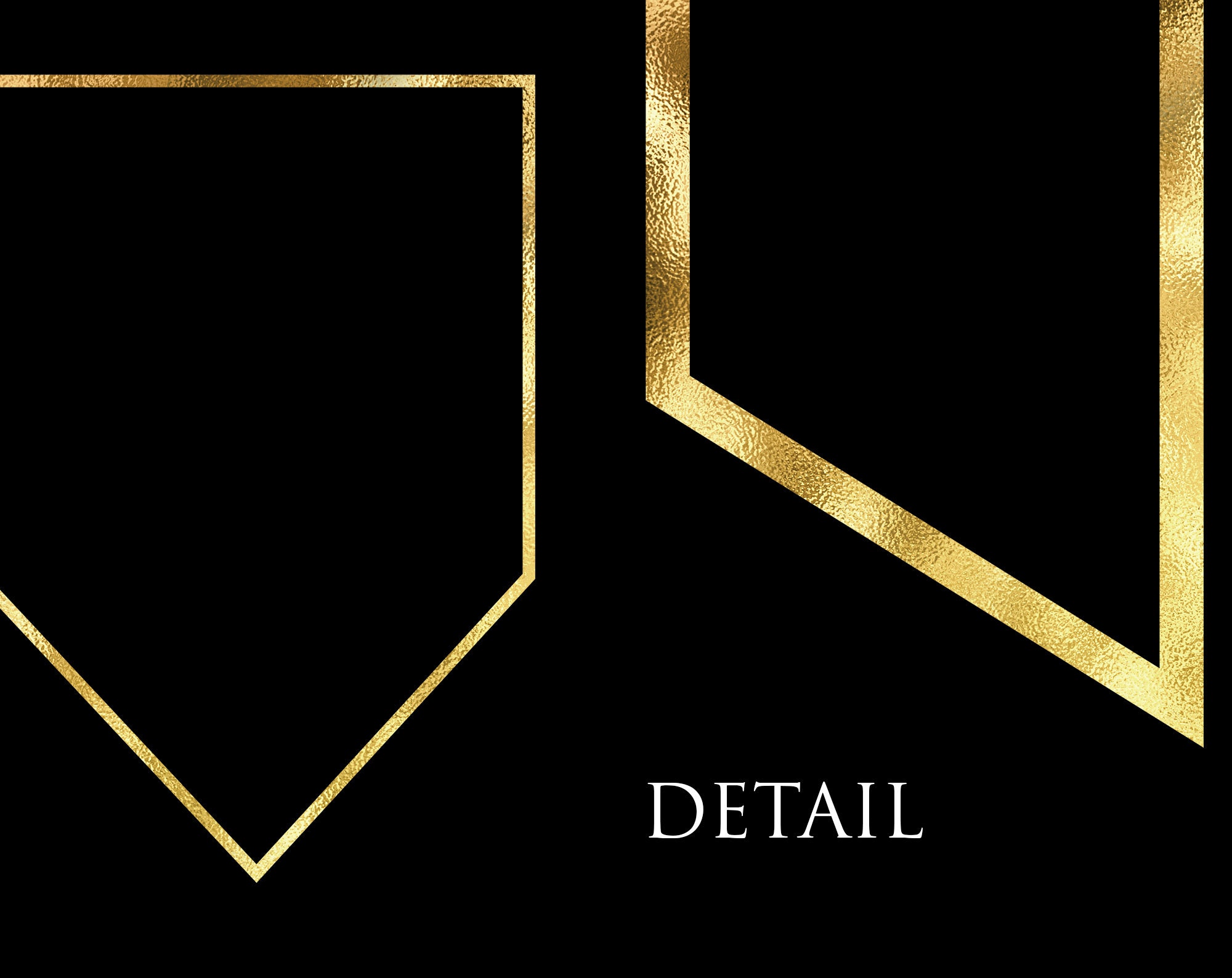 16 PNG Gold Fancy Flag Shapes Digital Pack Instant Download | Etsy